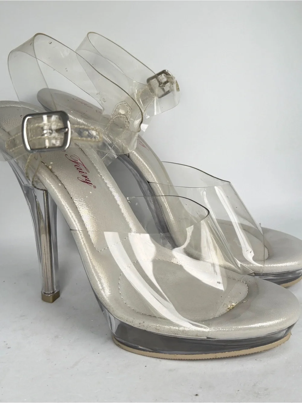the shoe ferry | Shoes | The Shoe Ferry Olympian Clear Lucite Bikini ...